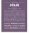 Jonah | Name Art Print – Name Stories