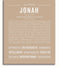 Jonah | Name Art Print – Name Stories
