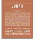 Jonah | Name Art Print – Name Stories