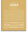 Jonah | Name Art Print – Name Stories