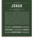 Jonah | Name Art Print – Name Stories