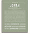 Jonah | Name Art Print – Name Stories