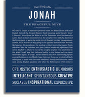 Jonah | Name Art Print – Name Stories