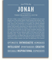 Jonah | Name Art Print – Name Stories