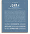 Jonah Personalized Name Meaning Art Prints – Name Stories