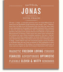 Jonas | Name Art Print – Name Stories