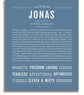 Jonas Personalized Name Meaning Art Prints – Name Stories