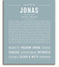 Jonas | Name Art Print – Name Stories