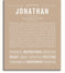 Jonathan | Name Art Print – Name Stories