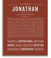 Jonathan | Name Art Print – Name Stories