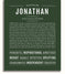 Jonathan Personalized Name Meaning Art Prints – Name Stories