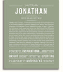 Jonathan | Name Art Print – Name Stories