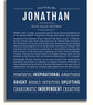 Jonathan Personalized Name Meaning Art Prints – Name Stories