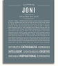 Joni | Name Art Print – Name Stories