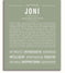 Joni | Name Art Print – Name Stories