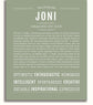 Joni Personalized Name Meaning Art Prints – Name Stories