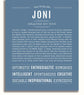 Joni | Name Art Print – Name Stories