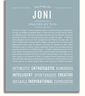 Joni | Name Art Print – Name Stories