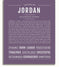 Jordan (female) | Name Art Print – Name Stories