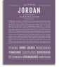 Jordan Personalized Name Meaning Art Prints – Name Stories