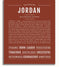 Jordan (female) | Name Art Print – Name Stories