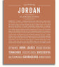 Jordan Personalized Name Meaning Art Prints – Name Stories