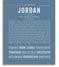 Jordan (female) | Name Art Print – Name Stories