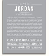 Jordan (male) | Name Art Print – Name Stories
