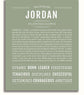 Jordan (male) | Name Art Print – Name Stories