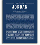 Jordan (male) | Name Art Print – Name Stories
