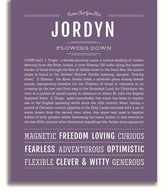 Jordyn | Name Art Print – Name Stories