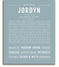 Jordyn | Name Art Print – Name Stories