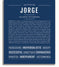 Jorge | Name Art Print – Name Stories