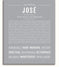 Jose | Name Art Print – Name Stories
