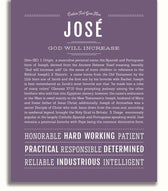 Jose | Name Art Print – Name Stories