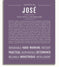 Jose | Name Art Print – Name Stories