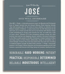 Jose | Name Art Print – Name Stories