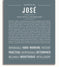 Jose | Name Art Print – Name Stories