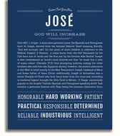 Jose | Name Art Print – Name Stories