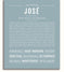 Jose Personalized Name Meaning Art Prints – Name Stories