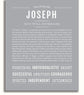 Joseph Personalized Name Meaning Art Prints – Name Stories