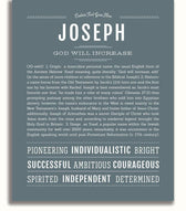 Joseph | Name Art Print – Name Stories