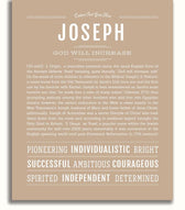 Joseph | Name Art Print – Name Stories