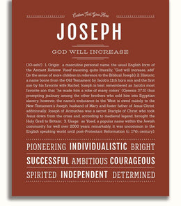 Joseph | Name Art Print – Name Stories