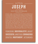 Joseph | Name Art Print – Name Stories