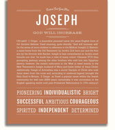 Joseph | Name Art Print – Name Stories