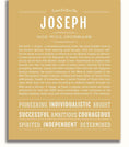 Joseph | Name Art Print – Name Stories