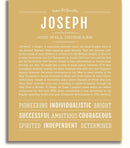 Joseph | Name Art Print – Name Stories