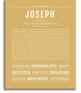 Joseph | Name Art Print – Name Stories