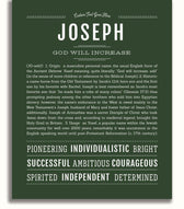 Joseph | Name Art Print – Name Stories